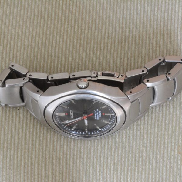 Vintage Seiko Kinetic Auto Relay 100M automatic mens watch 5j22-OAAO | WatchCharts Marketplace