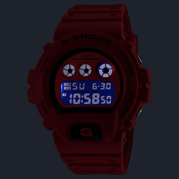 CASIO G-SHOCK DW-6900RRB-4 DW6900 NEW VIVID RED DIGITAL WATCH ...