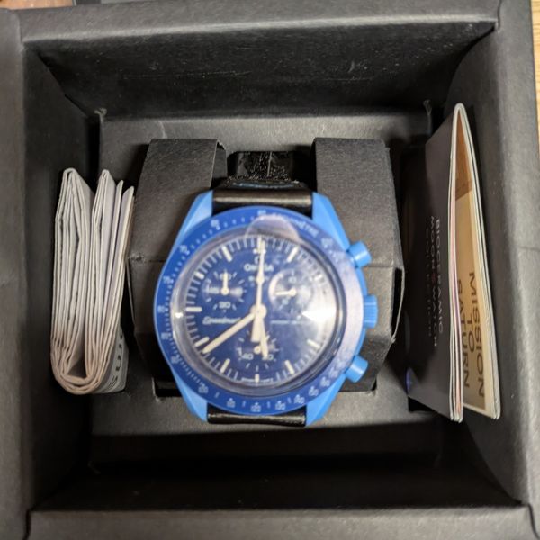 Omega x Swatch speedmaster Mission To Neptune Moonswatch Bioceramic ...
