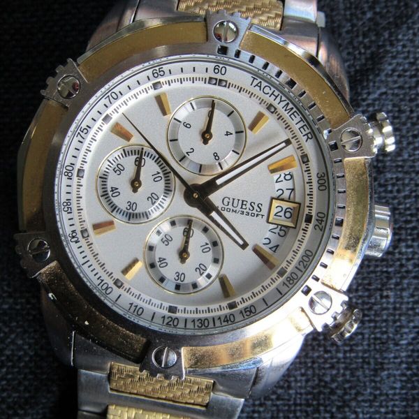 GUESS Waterpro U18507G1 Quartz Analog Men's Watch Tachymeter ...