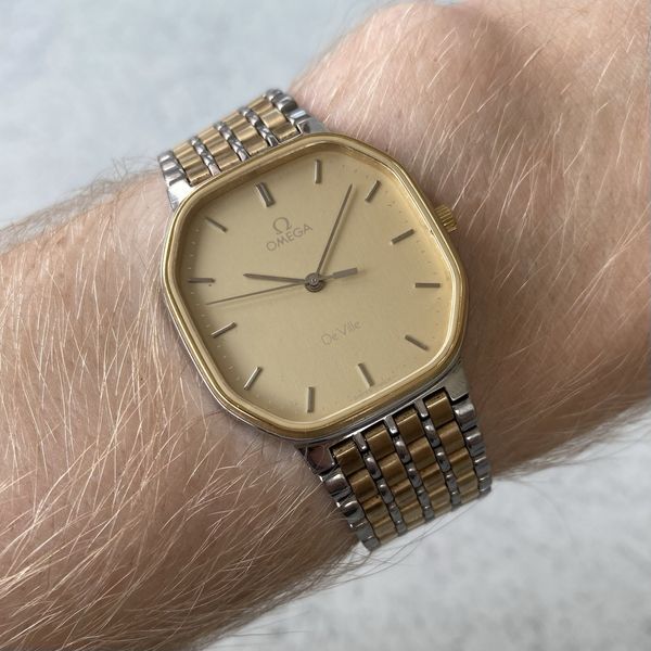 1983 Omega De Ville 195.0028 Quartz Cal.1417 Two Tone Vintage Watch ...