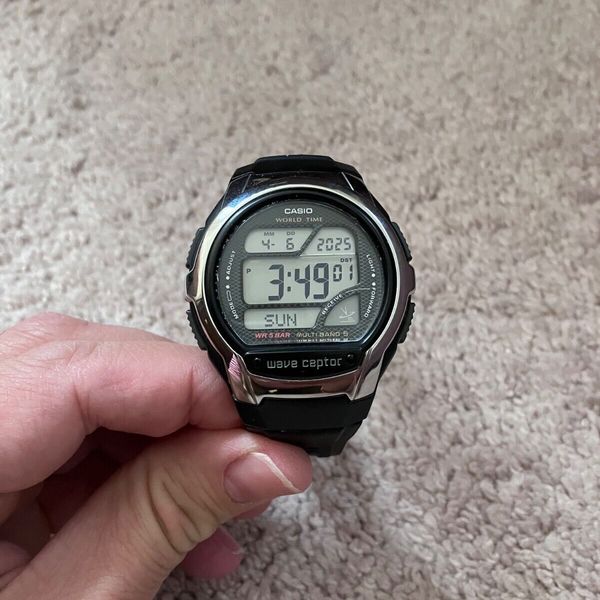 Casio Wave Ceptor Men's Digital Watch - WV58A-1AV | WatchCharts Marketplace