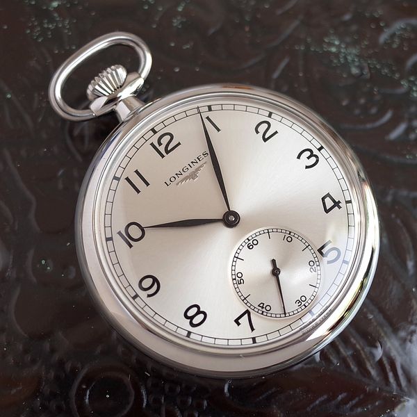 Longines pocket watch pocket watch L878.4.038 SS leaf hand small ...