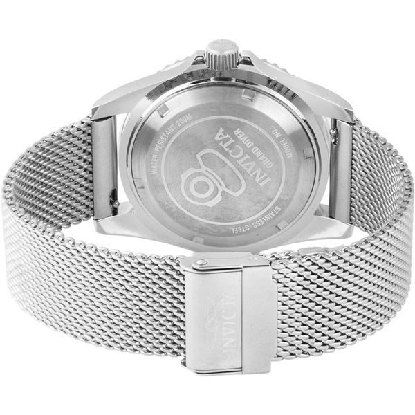 Invicta Men's Watch Pro Diver Quartz Black Dial Silver Steel Bracelet ...