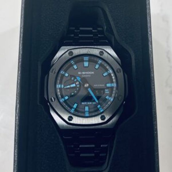 Custom Casio G-Shock GA2100 Metallic Black CasiOak | WatchCharts ...