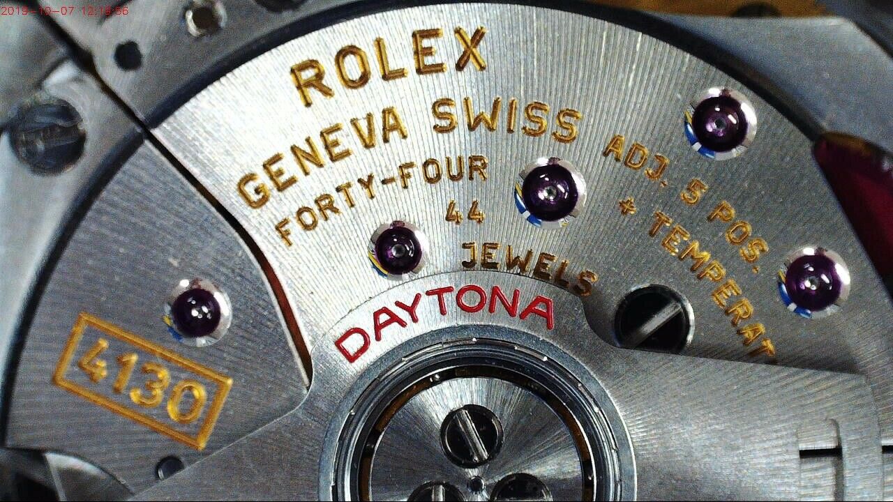 ROLEX GENUINE CALIBER "4130" MOVEMENT FROM DAYTONA (116500LN) BLUE ...