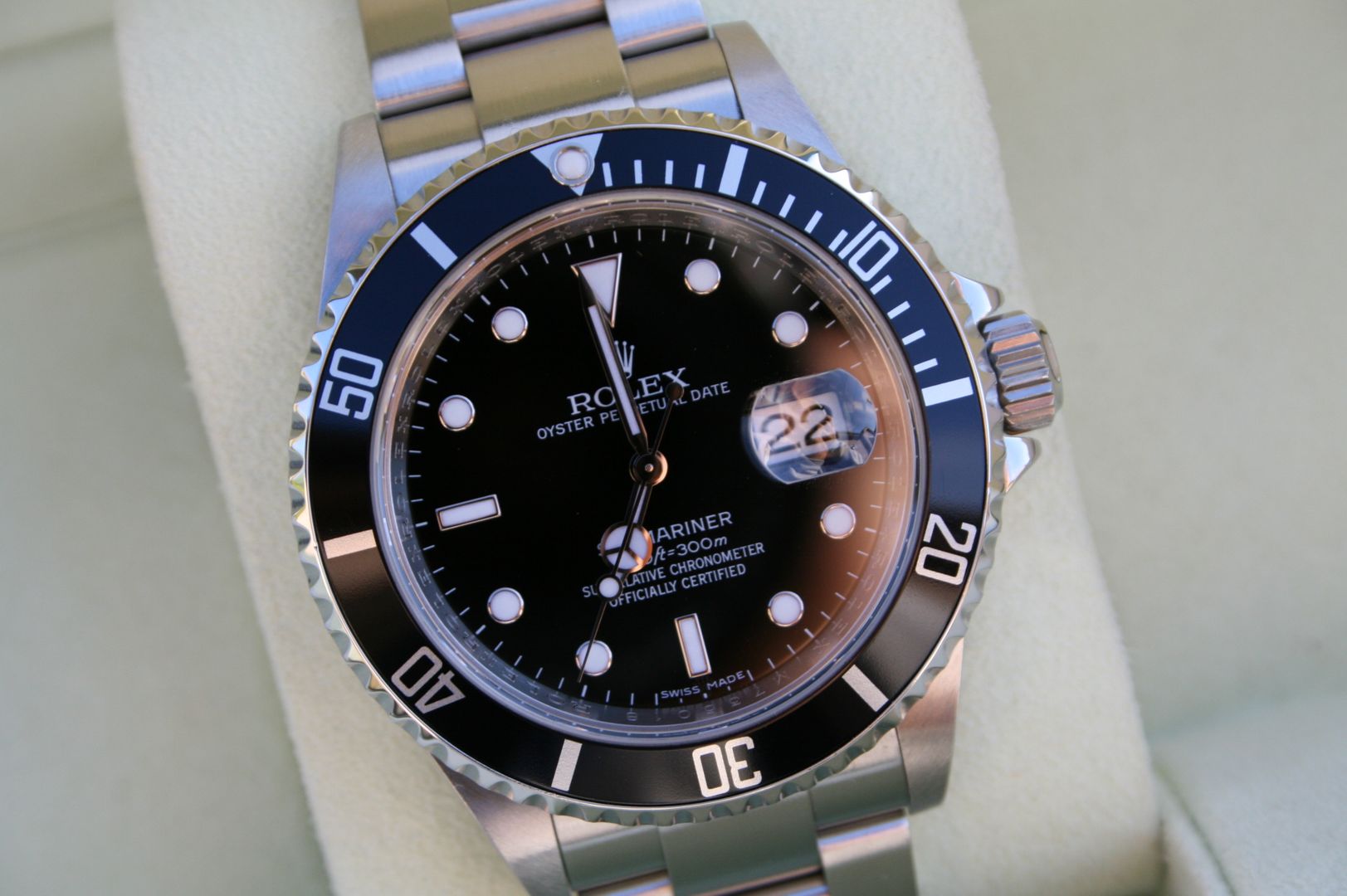 FS: Rolex Submariner SS Watch Model 16610 M Serial Box and Paper Complete and Mint | WatchCharts ...