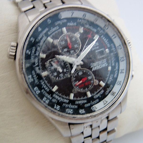 CITIZEN ECO DRIVE WATCH RED ARROWS CHRONOGRAPH MENS CA0080-54E RAF ...