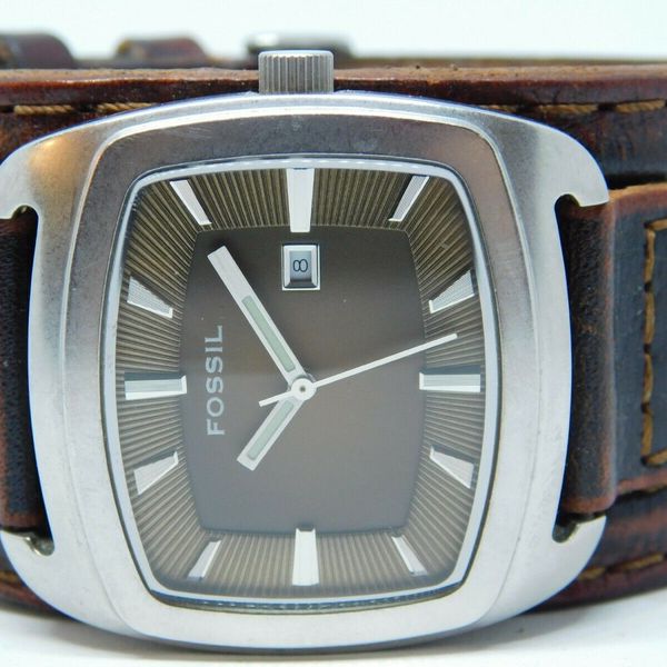 Fossil JR-9156 Genuine Leather Quartz Analog Men's Watch | WatchCharts ...