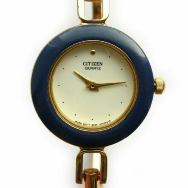 Citizen Womens Bangle Watch 5920-s49674 Gold Tone + 10 interchangeable ...