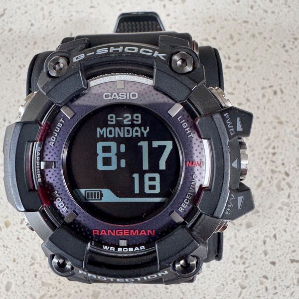 Casio G-Shock Rangeman GPS Navigation Solar Bluetooth Black Digital ...