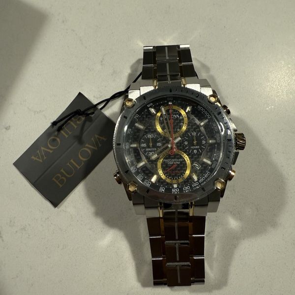 Bulova Precisionist Chronograph Men's Black Watch - 98B228 ...