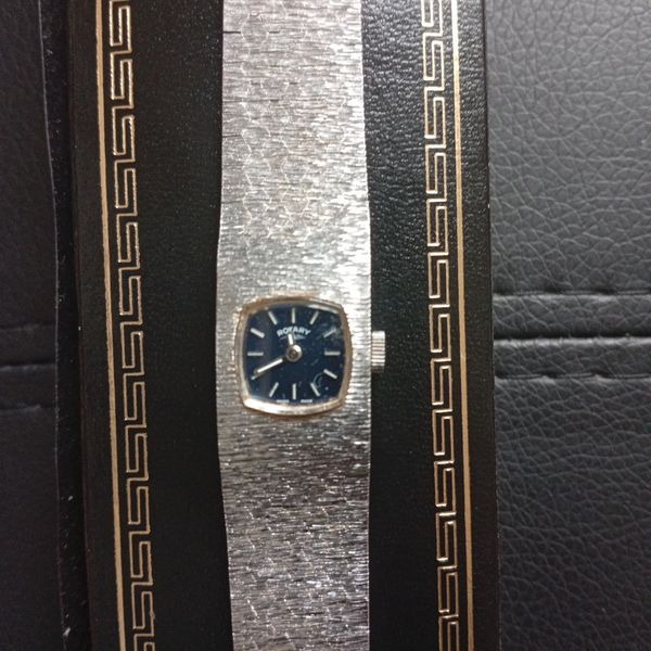 Rotary Ladies Silver Cocktail Watch. 1970s. Immaculate Condition ...