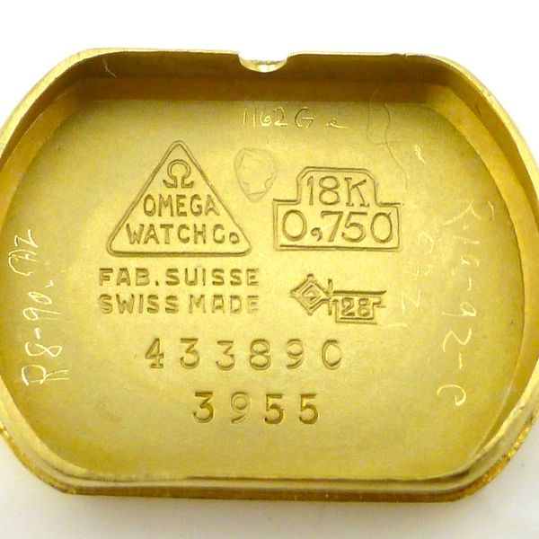 Vintage Ladies Omega 750 18K Gold Mechanical Watch Working ...