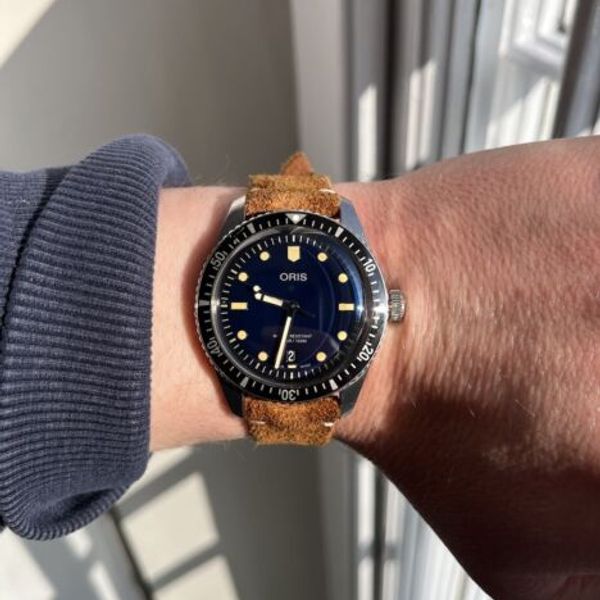 Oris 65 Diver Blue 40mm, Full Set 3 Straps | WatchCharts Marketplace