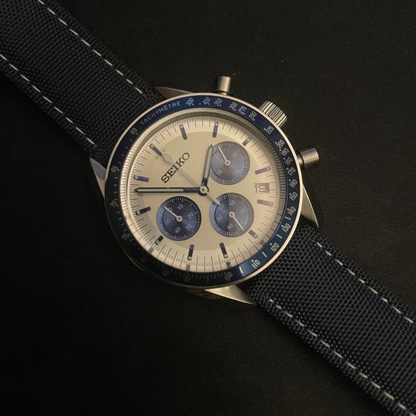 Custom 40mm Blue/White Mod Style Seiko Speedm NH35 Automatic Watch ...