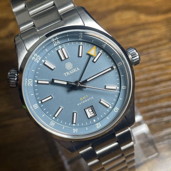 [WTS] Traska Venturer GMT Steel Blue - Full Kit | WatchCharts Marketplace