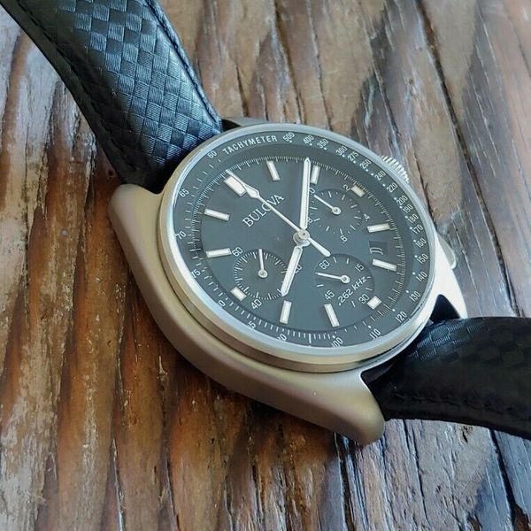 Bulova Lunar Pilot Special Edition Moon Watch 96B251 Sapphire Crystal ...