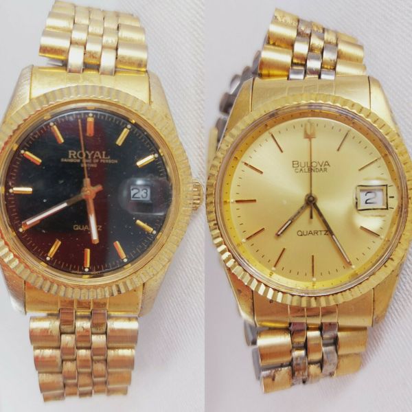 Bulova Super Seville Calendar Quartz + Royal Rainbow Time Quartz ...