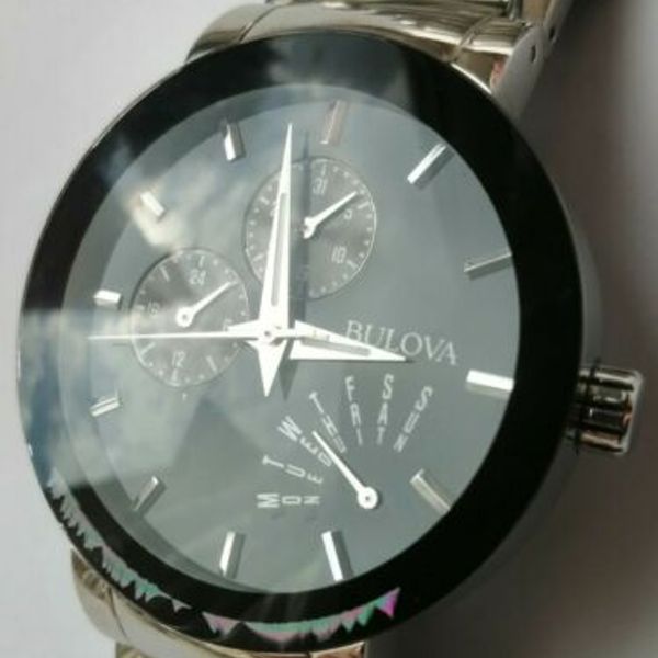 Bulova 96C105 Black Dial Bracelet Men's Watch | WatchCharts Marketplace