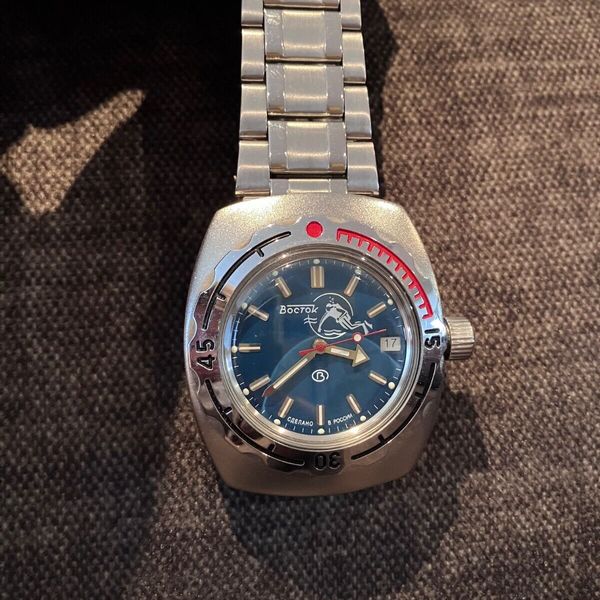 Vostok Amphibia Scuba Dude Automatic Watch Blue Dial | WatchCharts ...