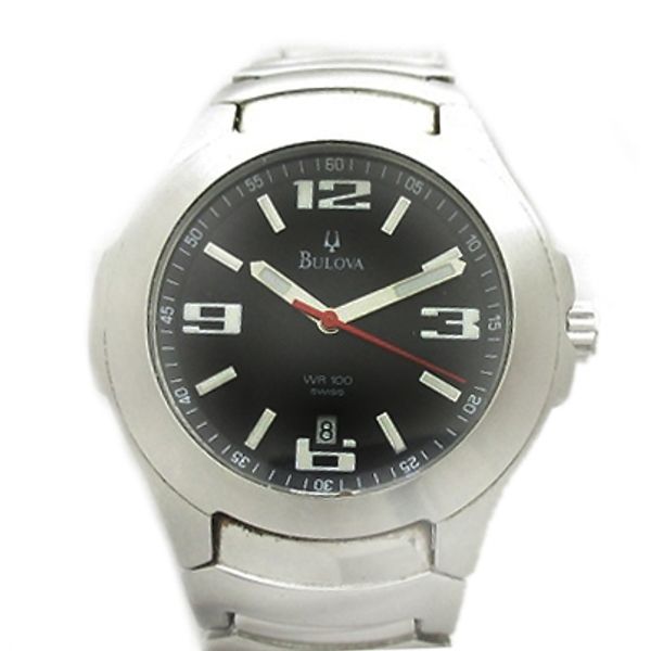 [Used] Bulova BULOVA Watch Quartz Date Battery Replaced Stainless Steel ...