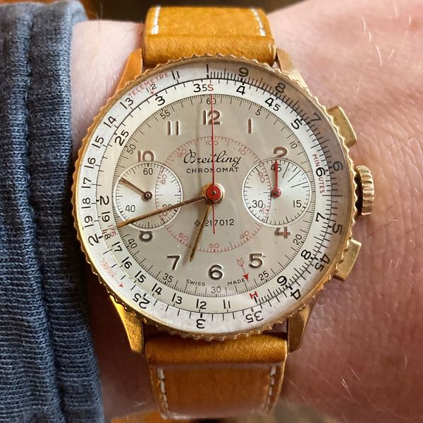 FS: Vintage Breitling Chronomat 769 in Solid 18k Gold, 1947, All ...