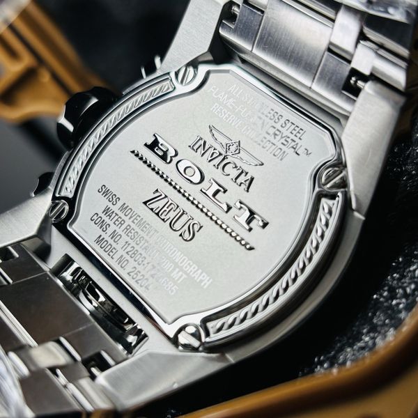 Invicta Bolt Zeus Chronograph Steel Watch-REF.25205-NWT,#043 ...