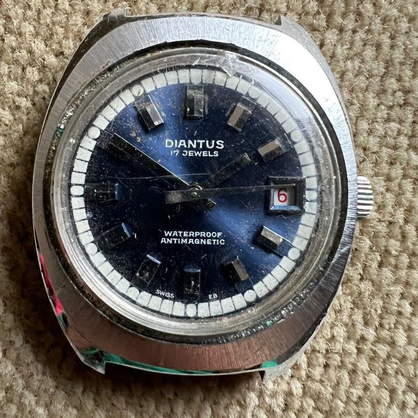 Diantus Wristwatch Steel Cal. 8800 - 35mm Circa 1960 | WatchCharts ...