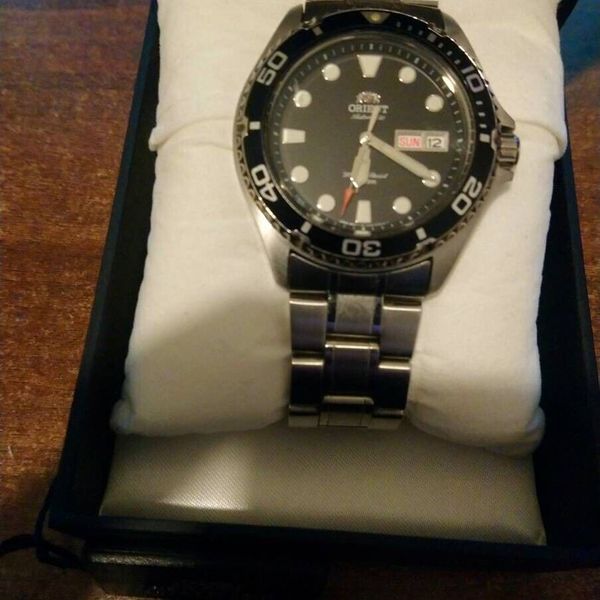 Orient Diver Ray II Automatic Black Dial Men's Watch FAA02004B9 ...