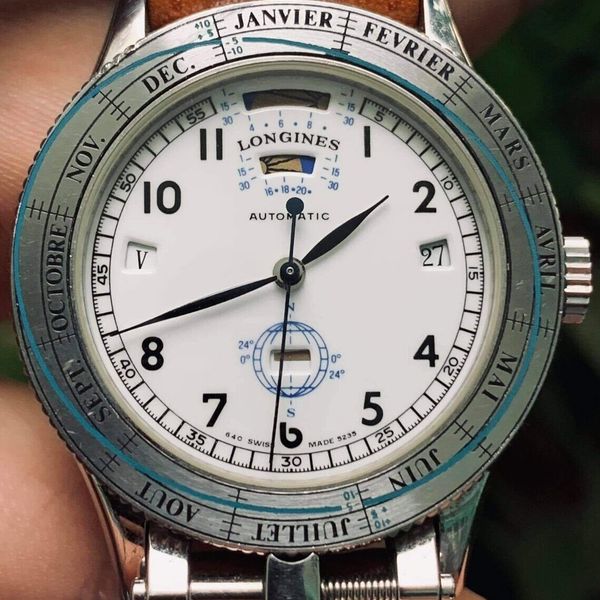 Longines Ephemerides Solaires steel - Original excellent condition ...