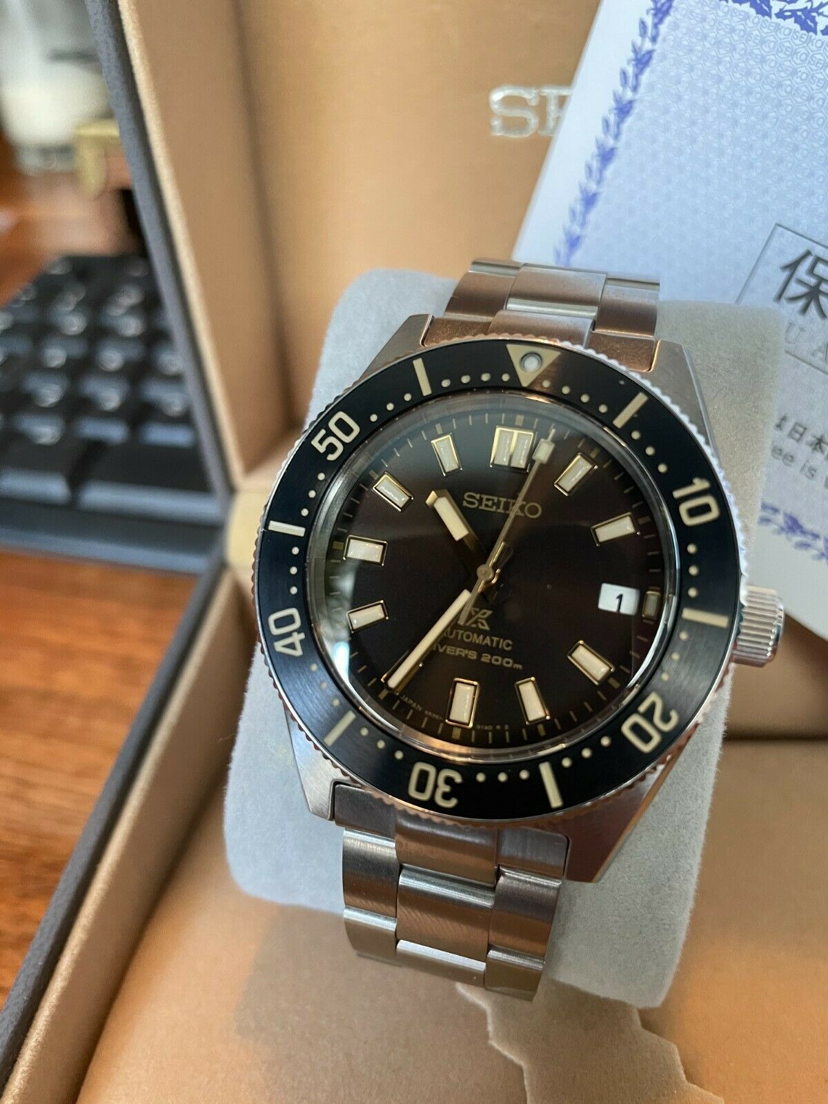 Seiko Prospex SPB147-Box and Papers with metal bracelet and rubber ...