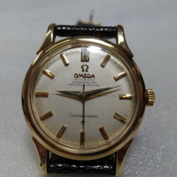 Omega Constellation Chronometer Officially Certified 14K Solid Gold Ref ...