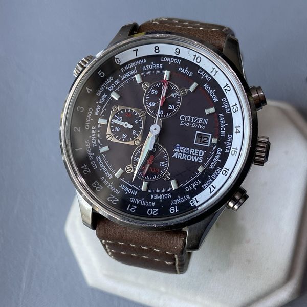 Men's Genuine Citizen Eco Drive Red Arrows Solar Chronograph ...