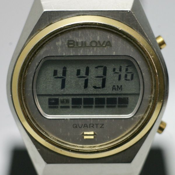 Rare - Bulova N7 1977 Quartz Digital Complicated LCD Digital Men's ...