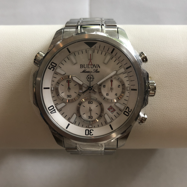BULOVA MARINE STAR CHRONO SS MENS WATCH R//$425 96B255 | WatchCharts