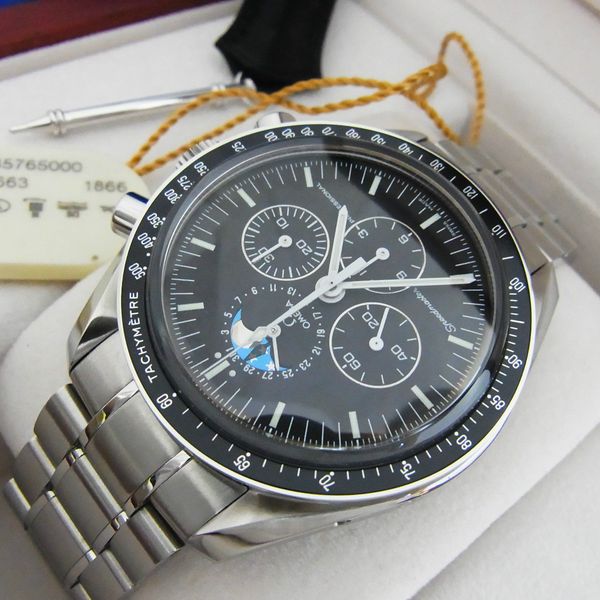 FS: NEW Omega Speedmaster Moon Face Sapphire Sandwich Watch - Ref. 3576 ...