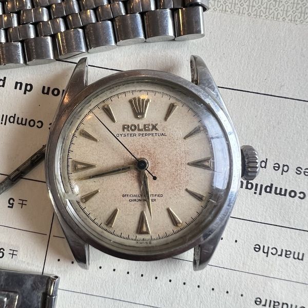 40685: Vintage Rolex Oyster Perpetual. Ref. 6084. Original Warranty ...