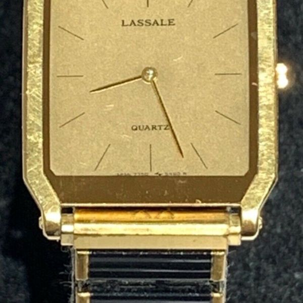Vintage Seiko Lassale Mens Gold Dress Watch 7750-5179 Black Hirsch | WatchCharts Marketplace