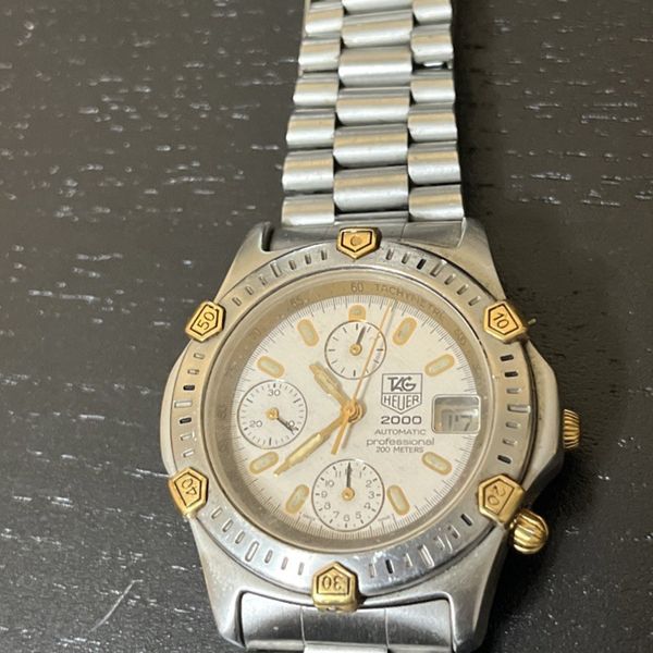 Tag Heuer 165.806 Professional 2000 Chrono White Dial Auto Men's Watch ...