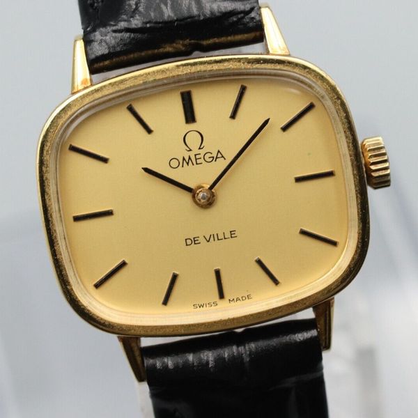 *NEAR MINT* Vintage OMEGA De Ville Cal.625 Hand Winding Gold Dial Mens Watch | WatchCharts ...