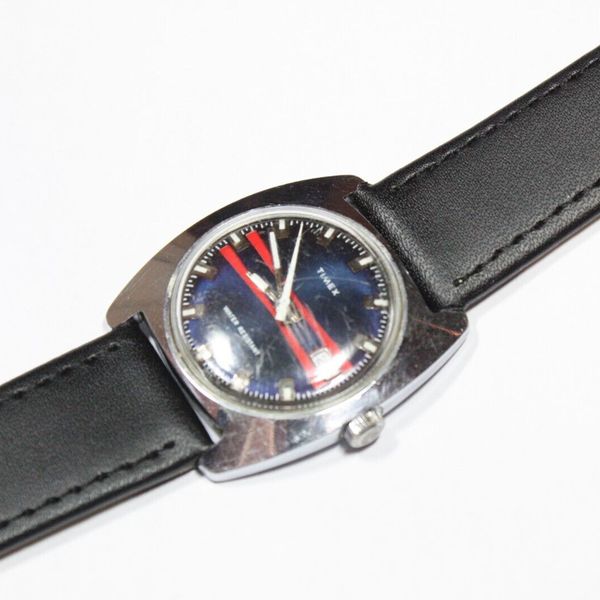 RARE VINTAGE TIMEX 1970s MECHANICAL SPRITE SPORTS STYLE WATCH WORKING ...
