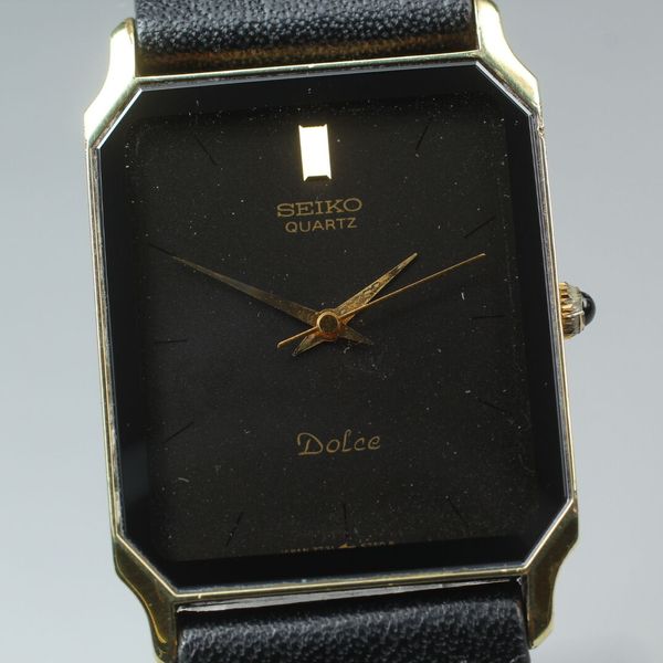 Vintage [Exc+5] SEIKO DOLCE 7731-5220 Black Dial Quartz Men's Watch from JAPAN | WatchCharts ...