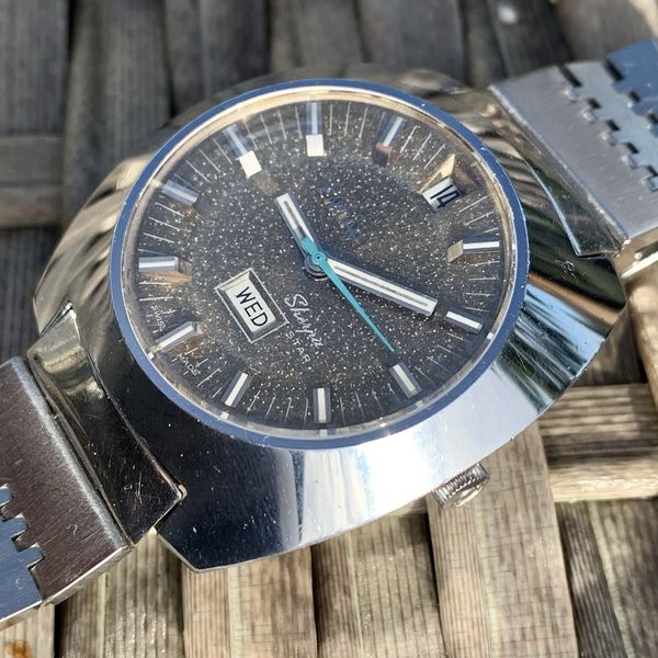COOL Vintage 1960s ENICAR SHERPA STAR Watch DAY-DATE TROPIC DIAL 147-02 ...