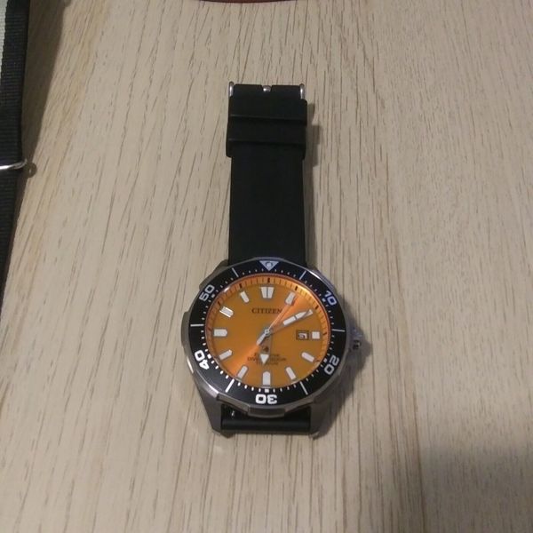 Citizen Eco-Drive Promaster Titanium Orange Diver BN0200-05X Rare ...