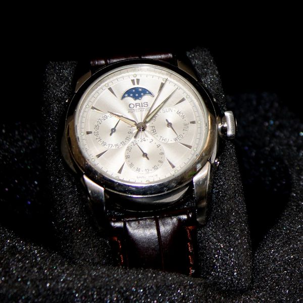 ORIS Triple Calendar Moon Phase Automatic 7546A -- Box, Booklet - Needs ...