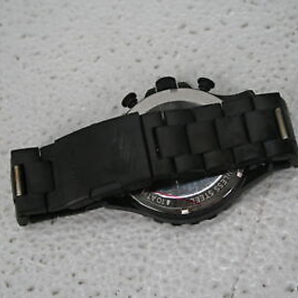 Fossil JR1401 Mens Nate Quartz Stainless Steel Chronograph Watch Color ...