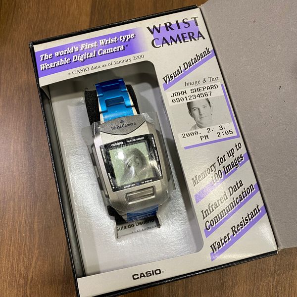 CASIO WQV-1D-8DR Wrist Camera Digital Watch Rare Vintage New In Box NOS ...