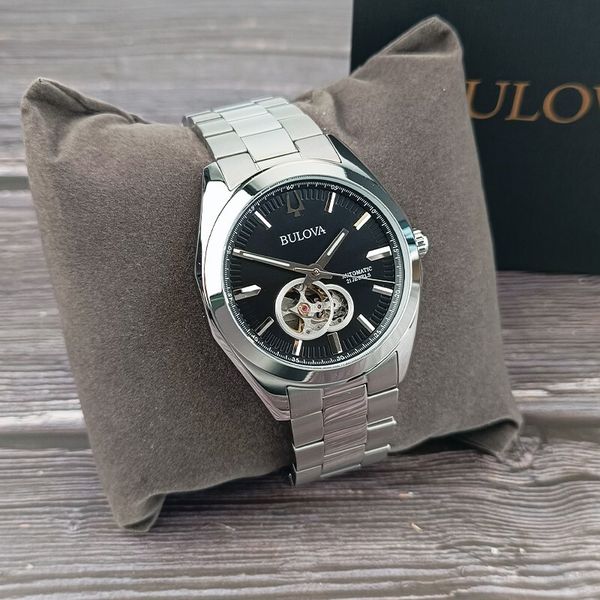 Bulova Surveyor Men's Automatic Black Dial New Chronograph 96A270 Watch ...