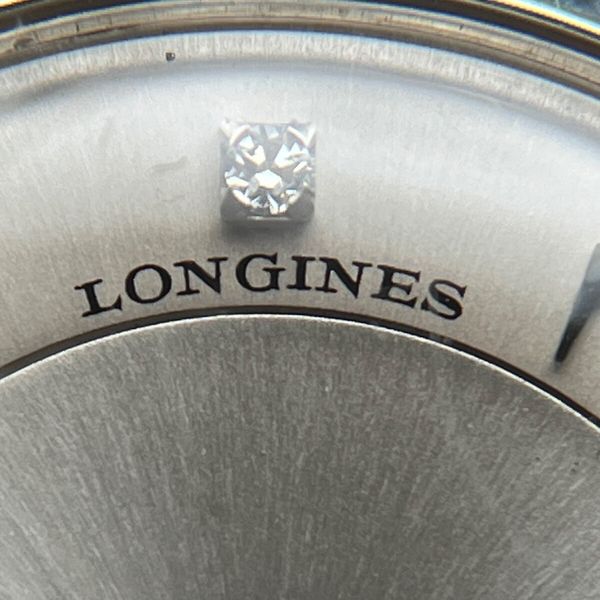 LONGINES 14K SOLID WHITE GOLD MYSTERY DIAMOND DIAL LIGHTNING BOLT ...